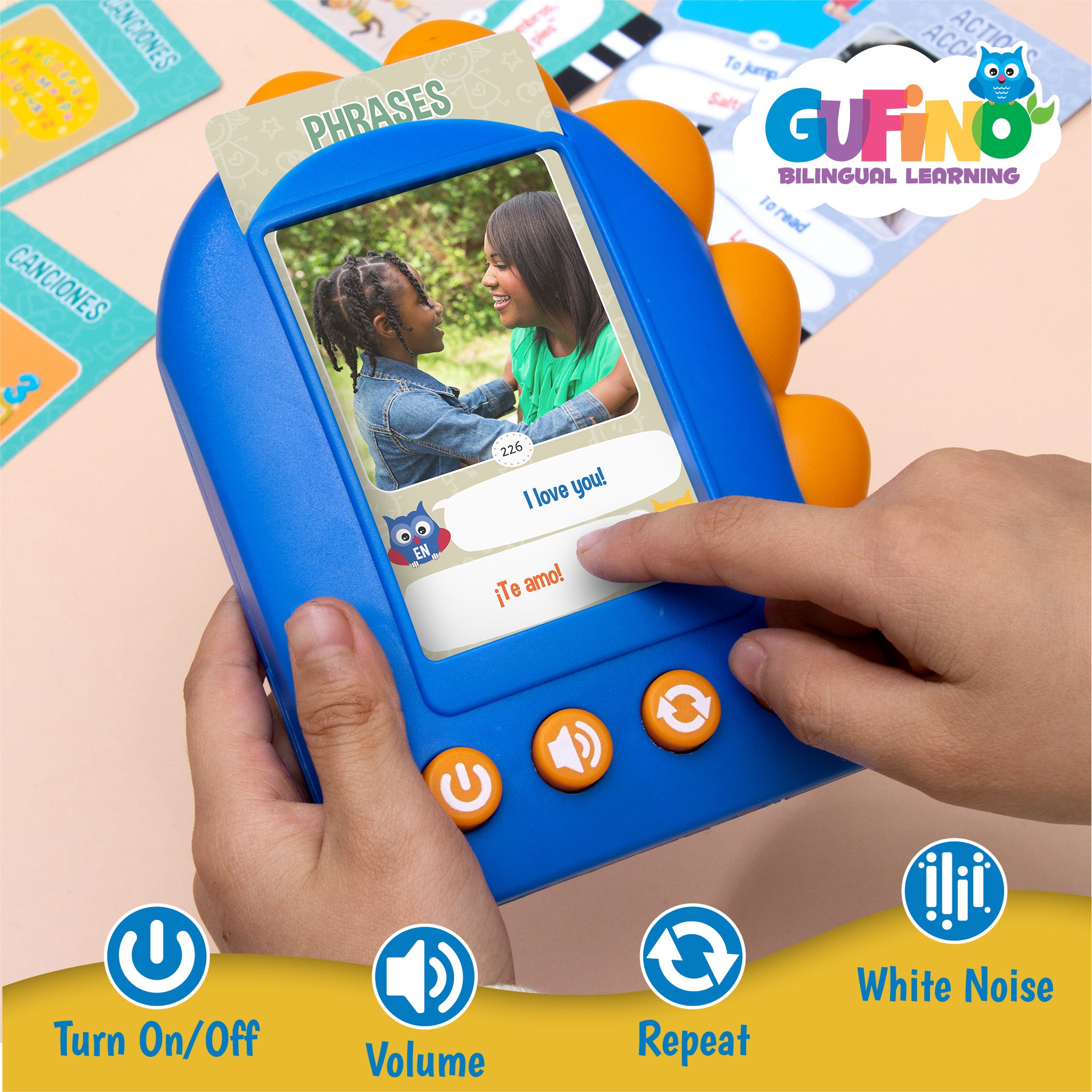 English & Spanish Flash Cards for Kids - Bilingual Flash Cards – Gufino ...