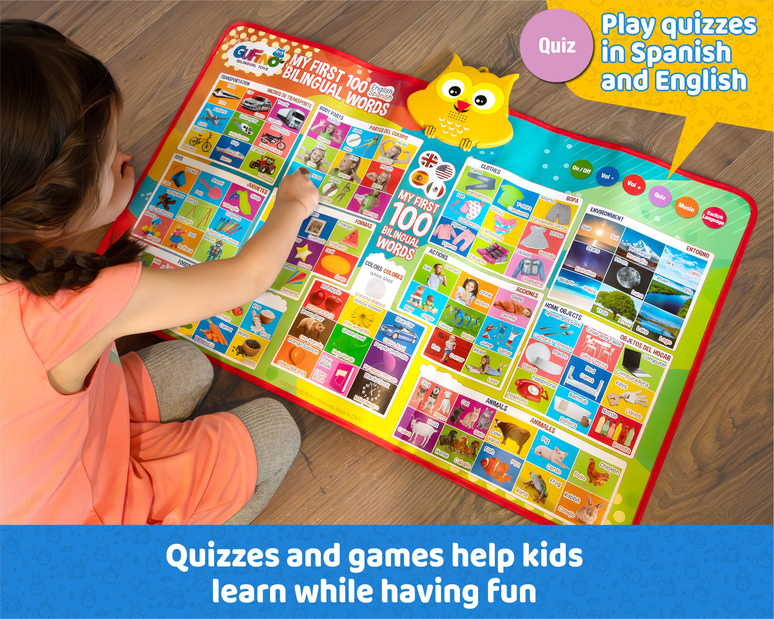 First 100 Bilingual Words in English & Spanish – Gufino Bilingual Learning