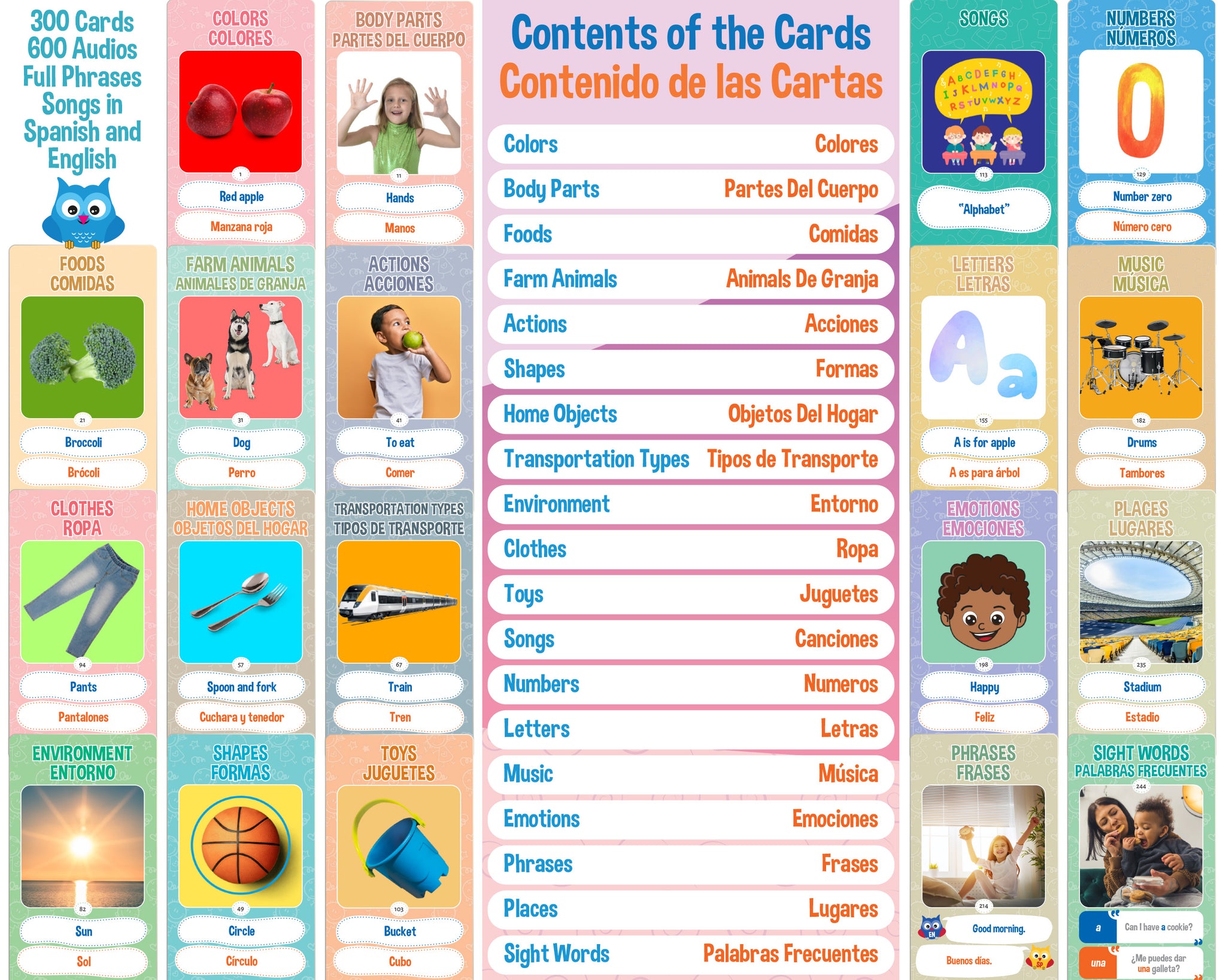Bilingual Talking Flash Cards for Toddlers - Bilingual – Gufino ...